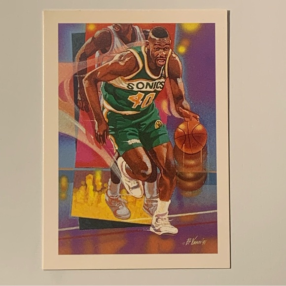 NBA HOOPS | Toys | 991 Nba Hoops Seattle Supersonics Shawn Kemp 527 ...